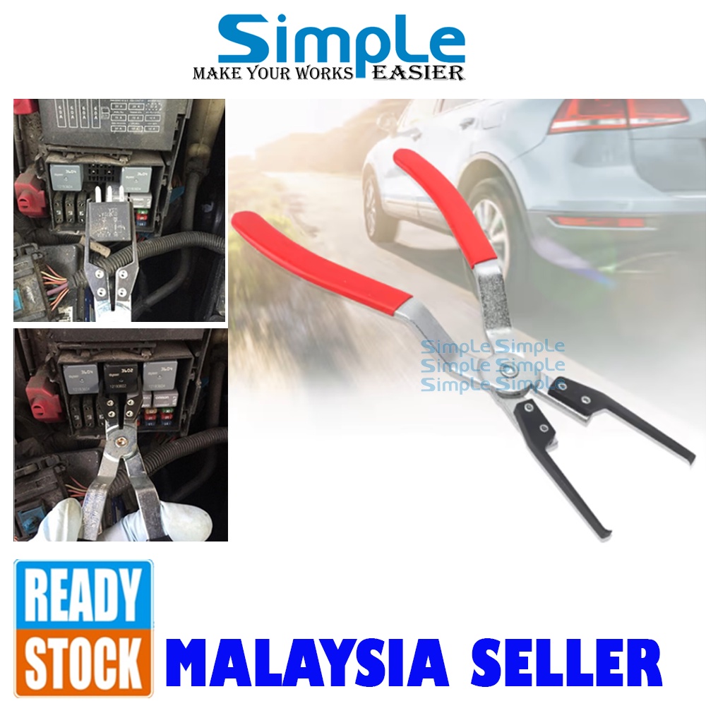 Electrical Relay Fuse Puller Remover Install Remove Tool Plier Offset ...
