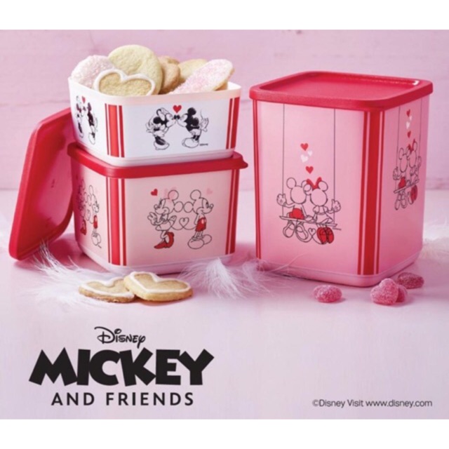 Tupperware Mickey Mouse set (3pcs) - New 2021 | Shopee Malaysia