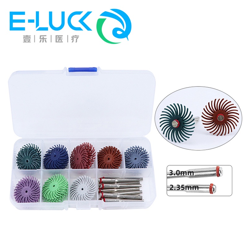 50pcs/box Dental Spiral Polisher Wheel Tooth Spiral Polishing Diamond ...