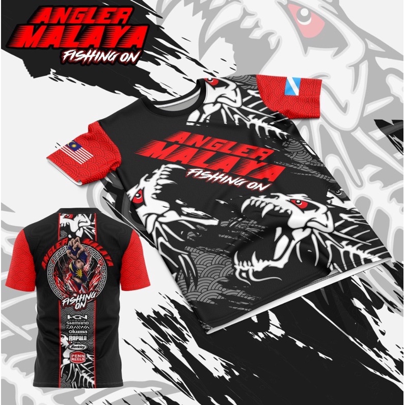 Angler Malaya Fishing On Sublimation Tshirt | Baju pancing | Shopee ...