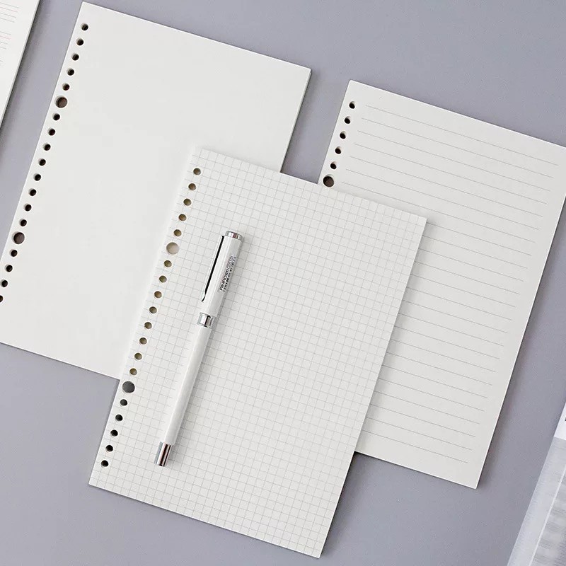 Loose Leaf Paper A5 20 Holes B5 26Holes 60 Sheets set Shopee Malaysia