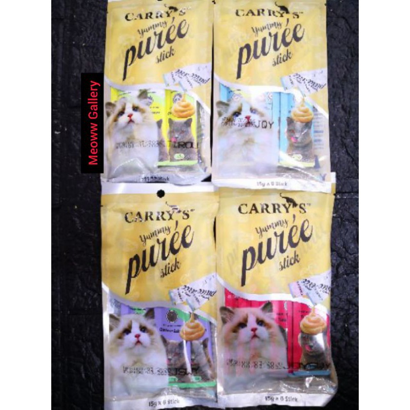 Carry's Yummy Cat Puree Stick (6x15g/Packet) | Shopee Malaysia