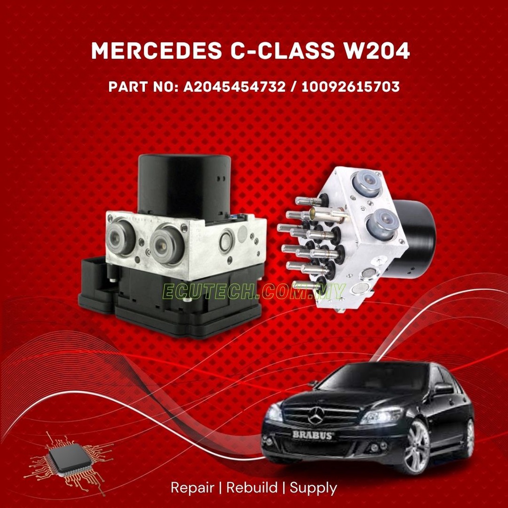 MERCEDES W204 C-CLASS ABS PUMP ESP CONTROL MODULE REMANUFACTURE REPAIR ...