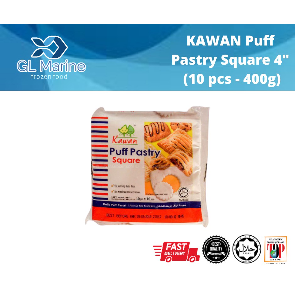 KAWAN Puff Pastry Square 4" (10 pcs - 400g) | Shopee Malaysia