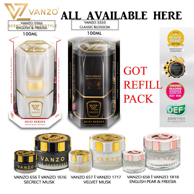 🔥OFFER & 100% Original🔥 VANZO Car Home Perfume Air Freshener Aroma ...