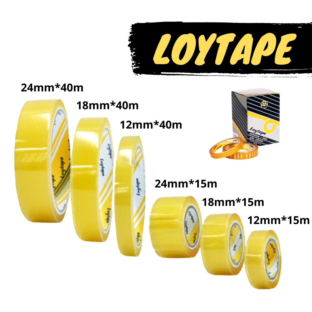 Loytape Cellulose Tape 12mm/18mm/24mm/ Small Core/ Big Core/Pita ...