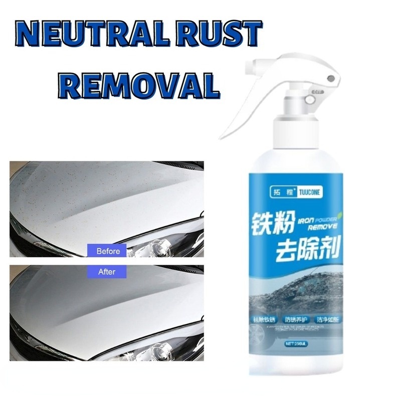 500ml nano car iron removal powder neutral rust removal spray easy to ...