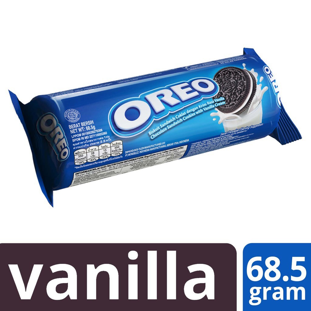 Oreo Vanilla Cookies 66.5g | Shopee Malaysia