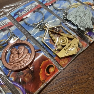 Sabah 6 in 1 Metal Keychain - Sabah Souvenir - Orangutan Mount Kinabalu ...