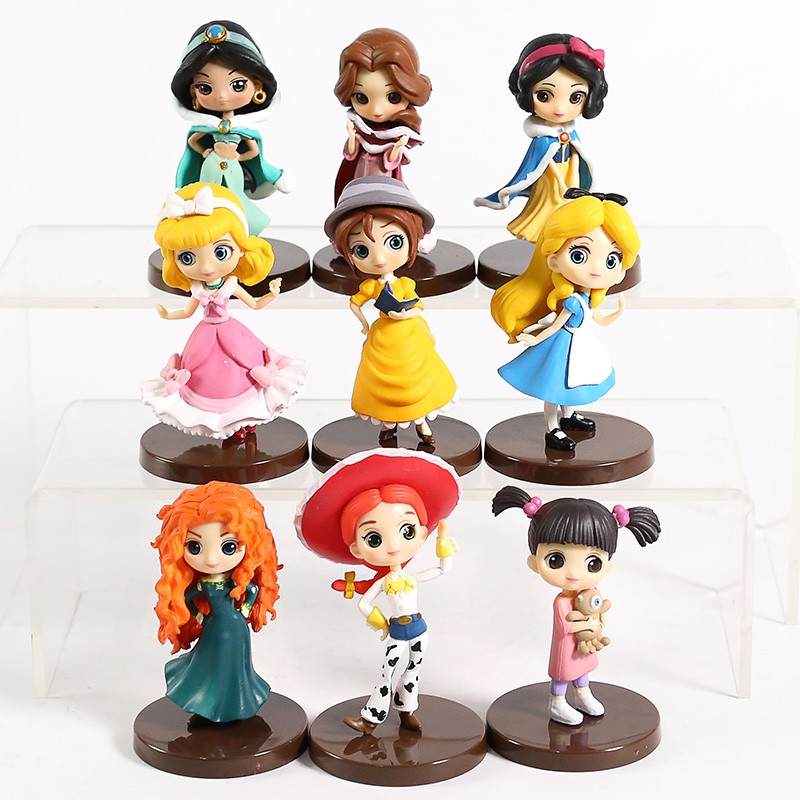 Q Posket Characters Princess Snow White Belle Jessie Boo Merida Alice ...