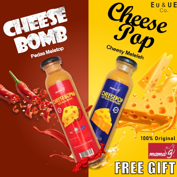Sos Cheese ORIGINAL Cheese Bomb Cheese Pop Sauce MAMA G Produk Muslim ...