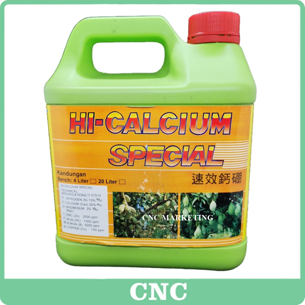 4L Hi-Calcium Special Baja Foliar Kalsium Boron Calcium Boron Liquid ...