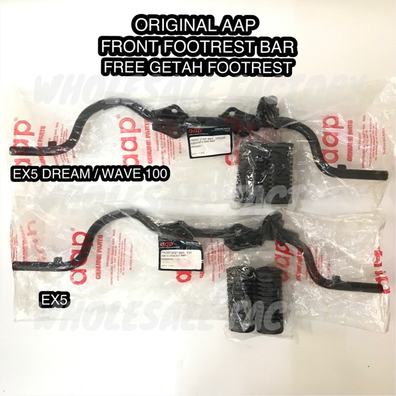 ORIGINAL AAP EX5 / EX5 DREAM / WAVE100 W100 FRONT FOOTREST BAR STEP BAR ...