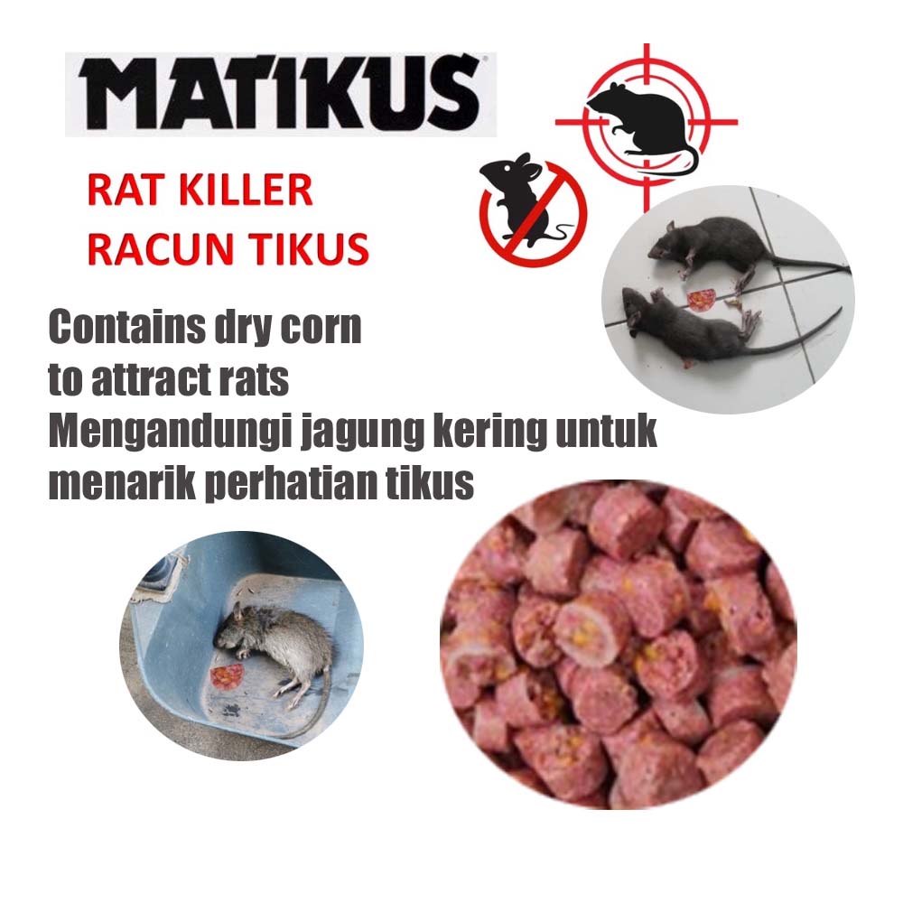 Matikus Rat Bait Ubat Tikus Mouse Bait Umpan Tikus super effective dan ...
