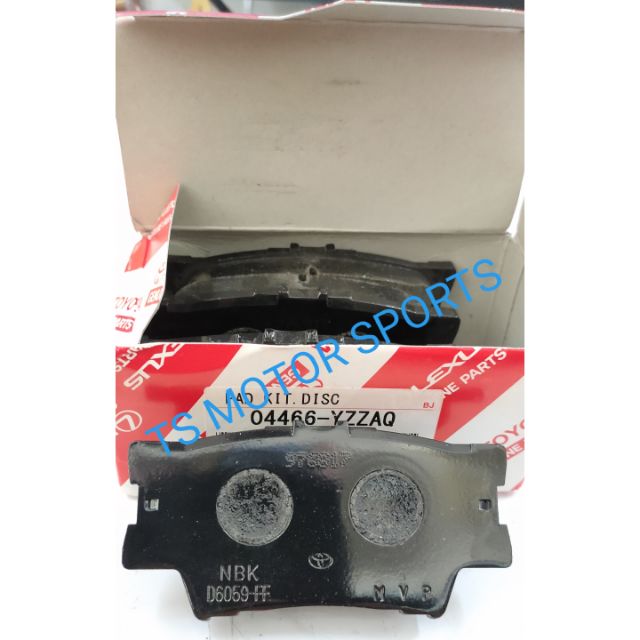 ORIGINAL TOYOTA CAMRY ACV40 ACV50 ASV50 HARRIER ZSU60 RR DISC PAD(04466 ...