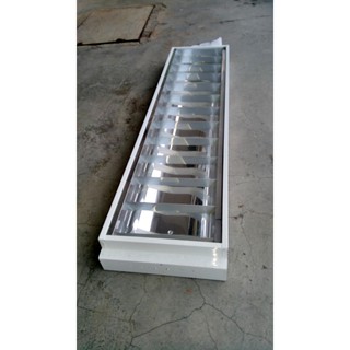 {READY STOCK} Mirror Reflector Fluorescent Ceiling Lamp Casing | Shopee ...
