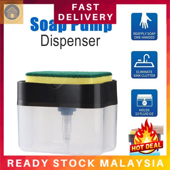 🔥[READY STOCK]🔥Dishwash Dispenser/Soap Dispenser/Sponge Holder/Kitchen ...