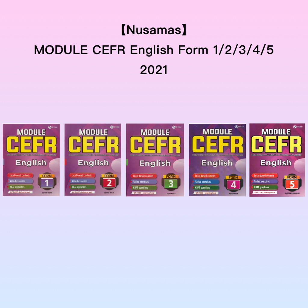 Workbook : module cefr english form 1/2/3/4/5 - activity book kssm ...