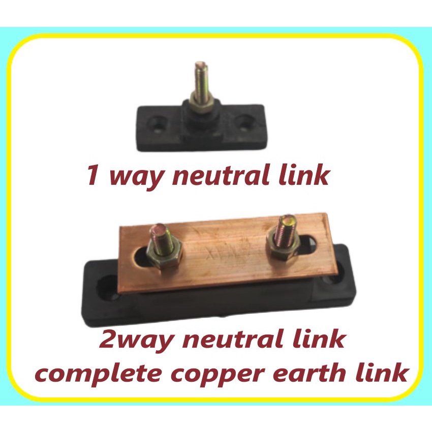 NEUTRAL LINK BAR #COMPLETE WITH COPPER EARTH LINK TRUNKING JOINT ...