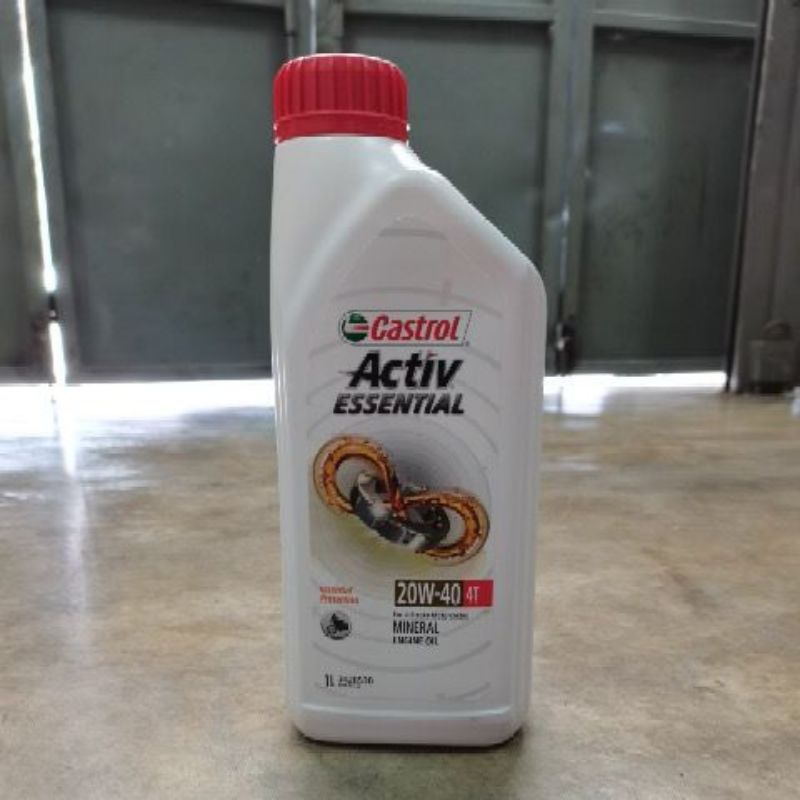 4T CASTROL ACTIV ESSENTIAL 20W-40 1L 100% ORIGINAL | Shopee Malaysia