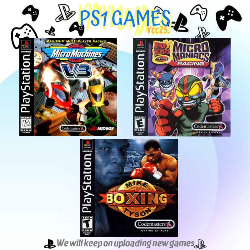 PS1 DISC Micro Machines/Mike Tyson Boxing [100% BRAND NEW] | Shopee ...
