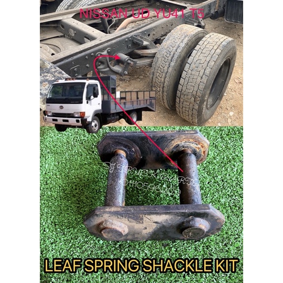 NISSAN UD YU41 T5 LEAF SPRING SHACKLE KIT REAR SIDE (USED 2nd) | Shopee ...