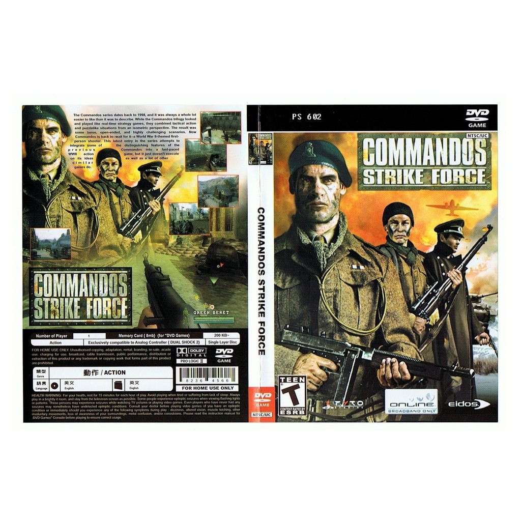 PS2 GAME COLLECTION COMMANDOS STRIKE FORCE | Shopee Malaysia