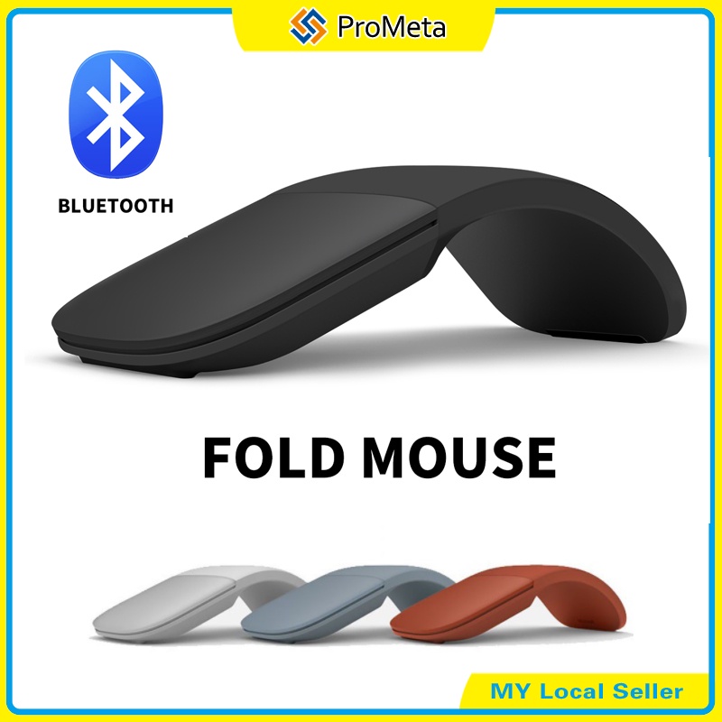 Bluetooth 4.0 Folding Wireless Mouse Arc Touch Roller Silent Mouse ...
