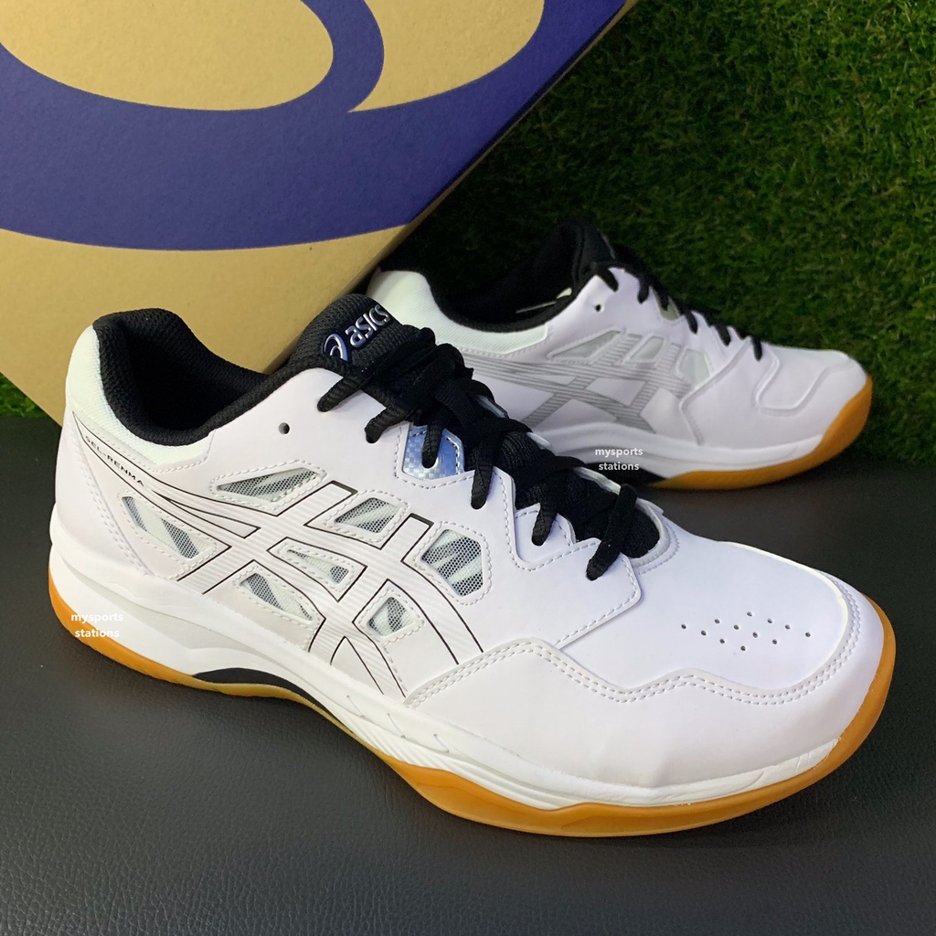 ASICS GEL RENMA (WIDE 2) 1073A046-101 WHITE-BLACK MEN'S BADMINTON SHOES ...