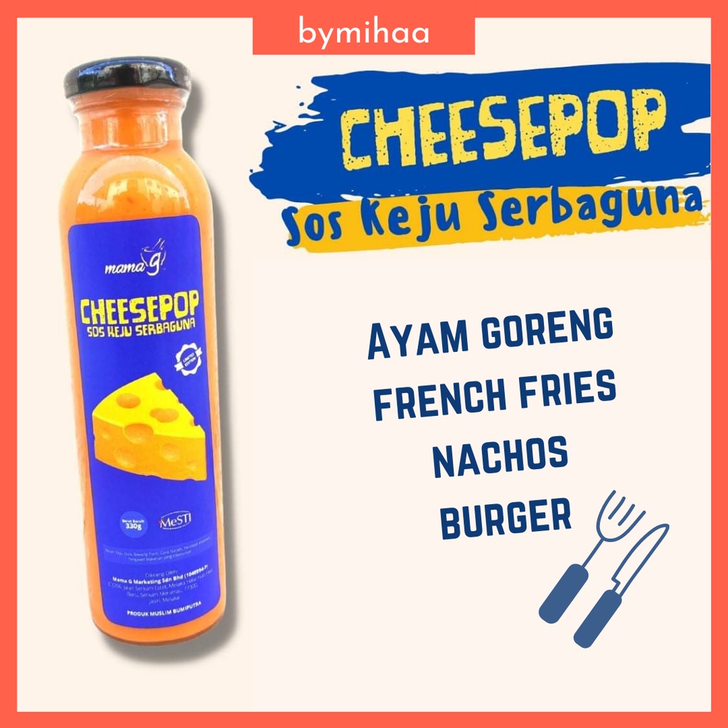 Cheese Pop Mama G Cheese Sauce Leleh Sos Keju Serbaguna Segera Instant ...