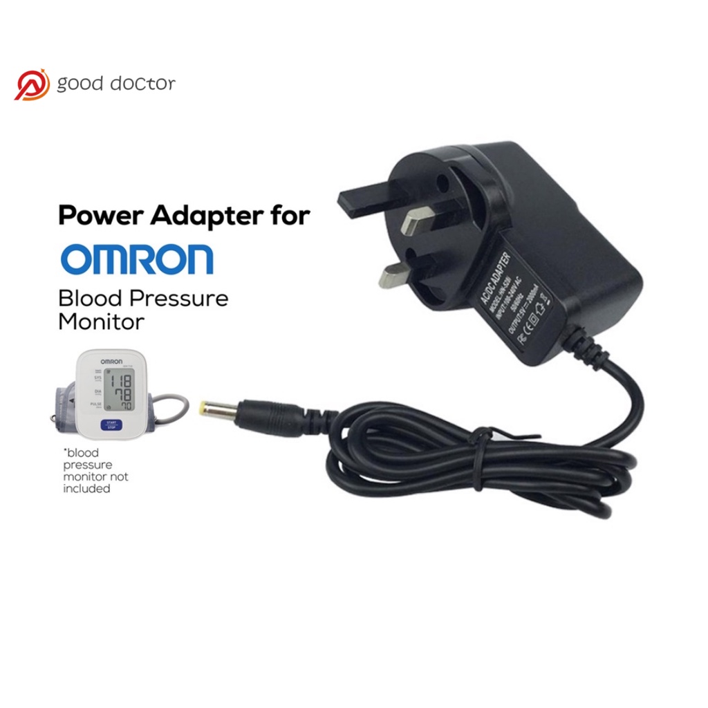 Malaysia 3 Pin Power Adapter for Omron HEM-7121 HEM-7120 SEM-1 Blood ...