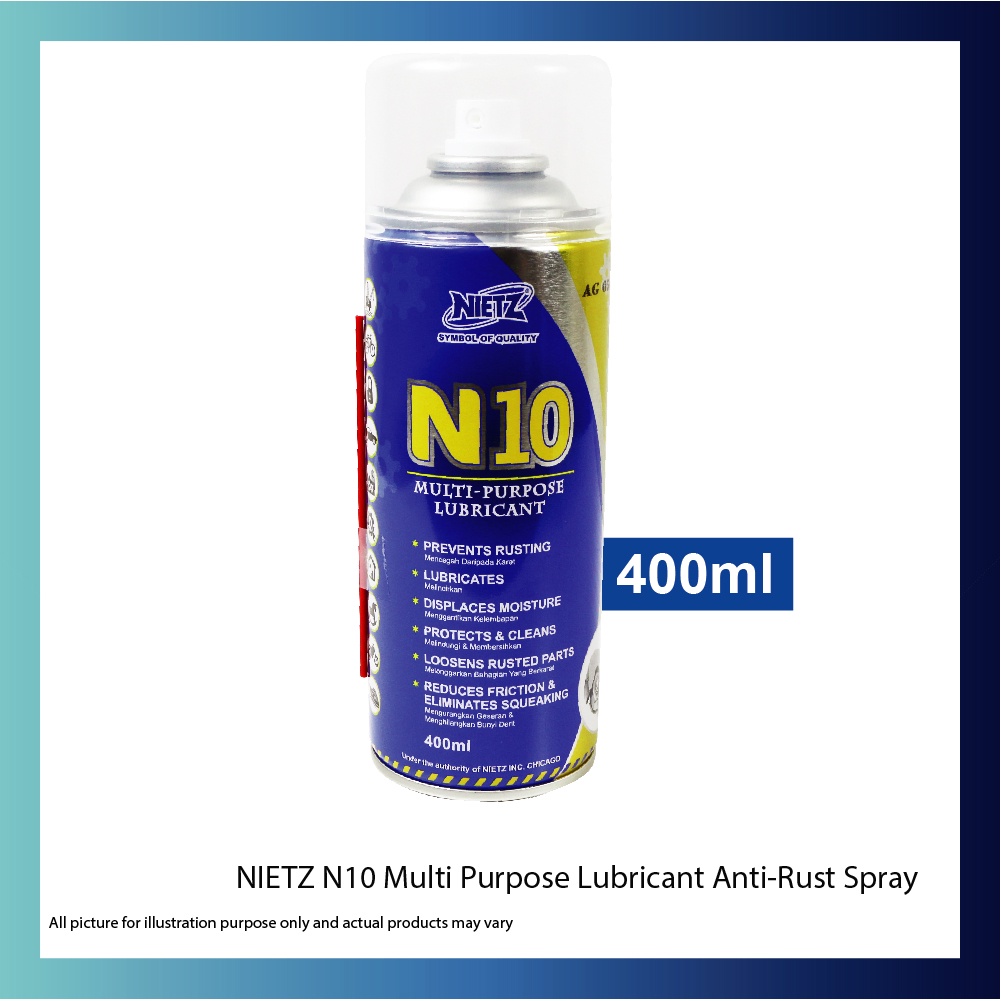 NIETZ N10 Multi Use Multi Purpose Lubricant Anti Rust Spray Karat ...