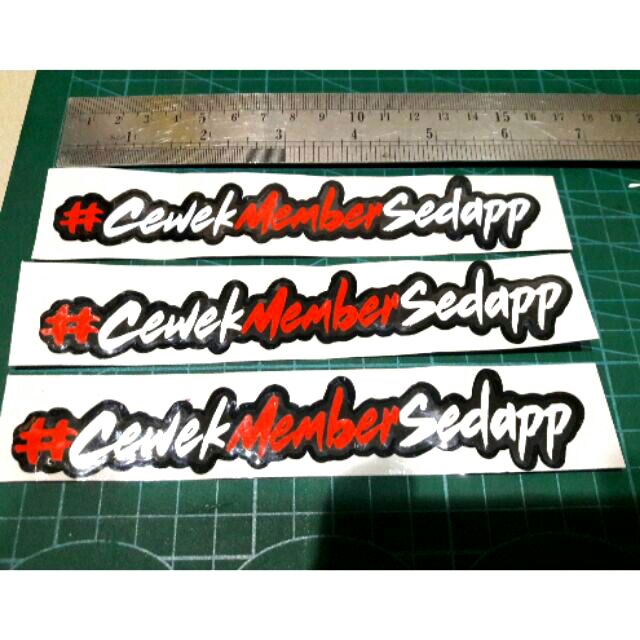 Cewek Member Sedapp *Cutting Sticker | Shopee Malaysia