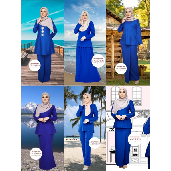 ROYAL BLUE / KURUNG RIAU / PLUS SIZE / SUIT / KURUNG KEDAH / RIAU MINI / KURUNG MODEN ...