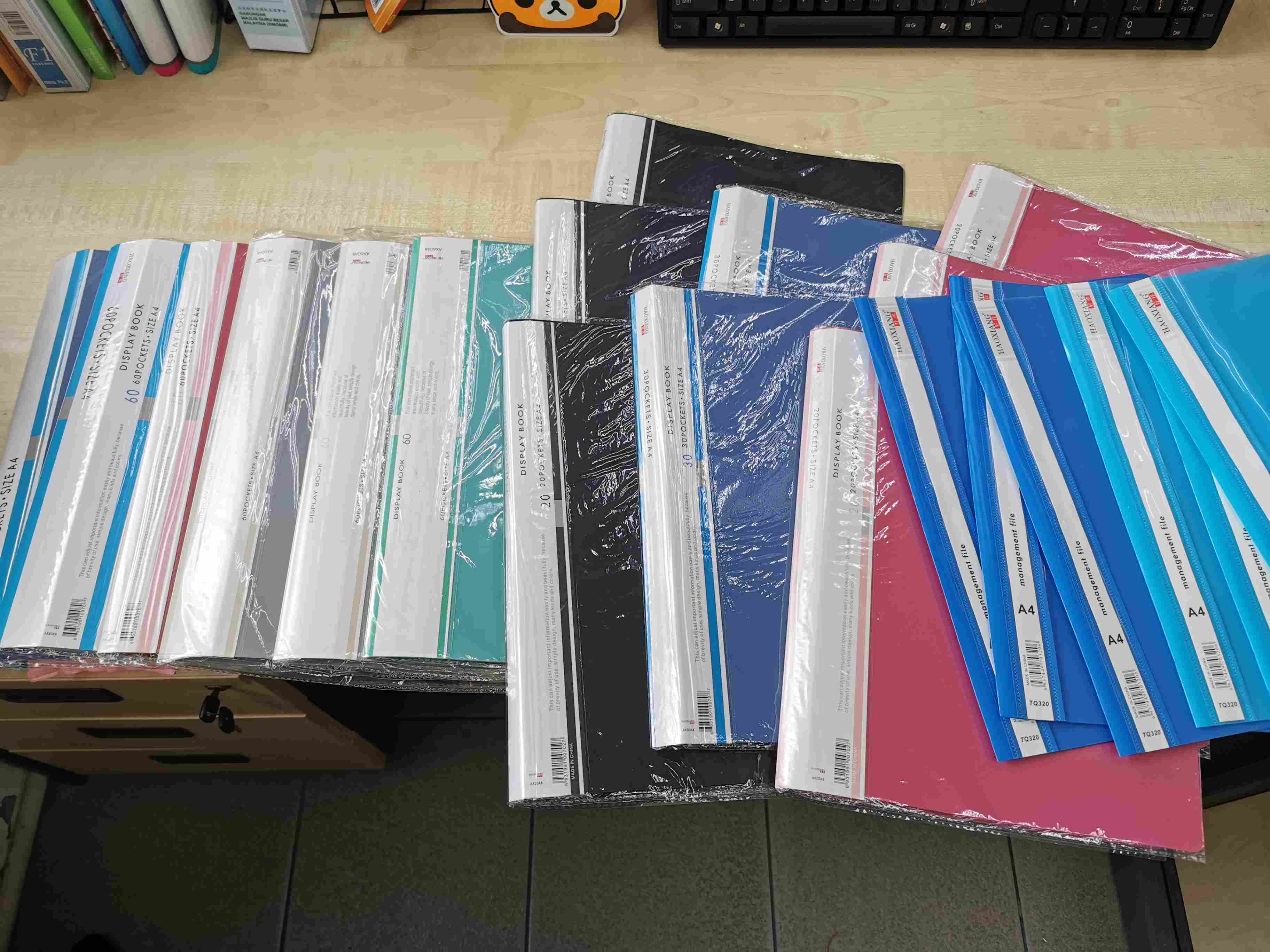 A4 10, 20, 30, 60, 100 Pocket Clear Book , Clear Holder File , Display ...