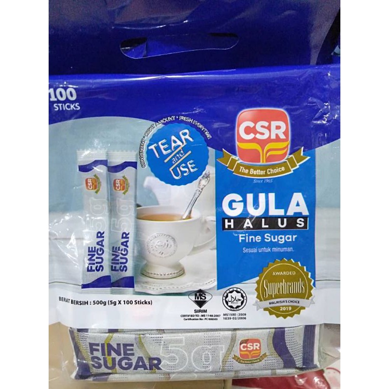 Sugar sachet, gula stick, pemanis Peket Kecil 100 stick | Shopee Malaysia
