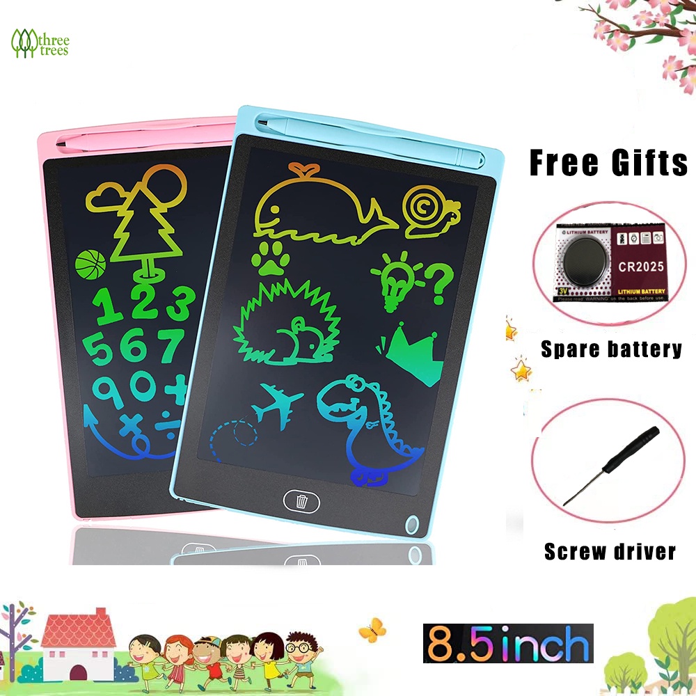 [Free Spare Battery Provided] 8.5 inch LCD Writing Tablet Kids Drawing ...