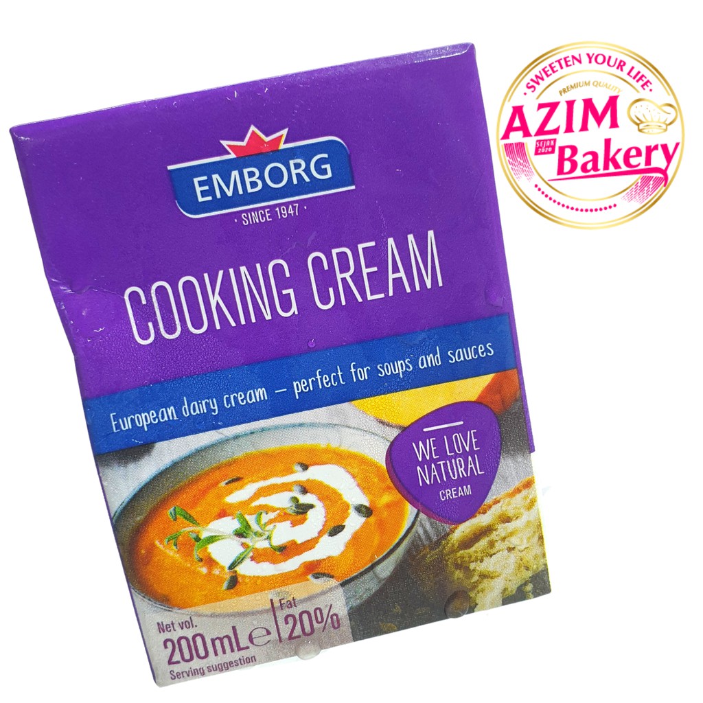 Emborg cooking cream 200ml by azim bakery | BeeCost