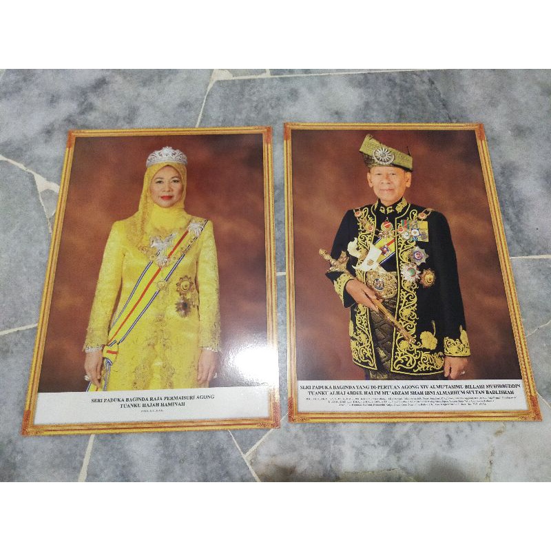 Poster AGONG Dan permaisuri photo potret Sultan abdul halim tuanku ...