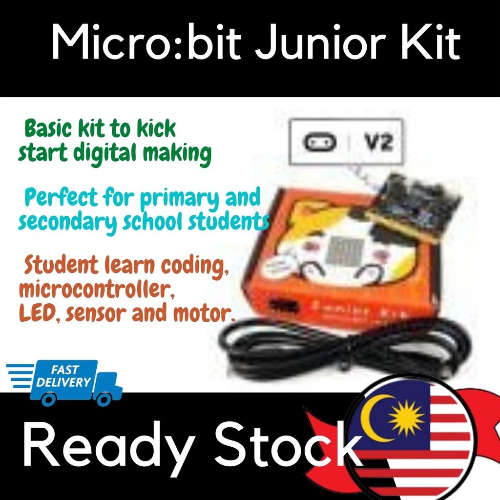 READY STOCK Microbit Junior Kit Projek RBT Microcontroller | Shopee Malaysia