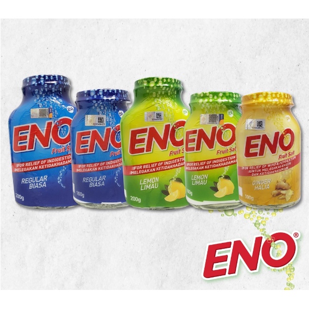 ENO Fruit Salt Regular/ Lemon/ Ginger ( 100g / 200g ) | Shopee Malaysia