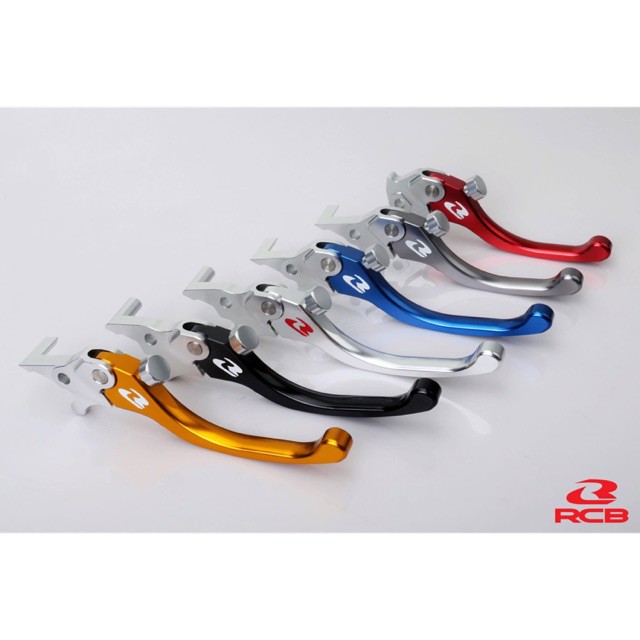RCB Racing Boy Alloy Lever Set (S2) LC5S LC135 Y15ZR Y15 YAMAHA MXKING / SNIPER150 Red Gold ...