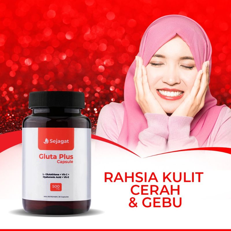 GLUTA PLUS CAPSULE 500MG 30 PCS BY SEJAGAT GLOBAL | Shopee Malaysia