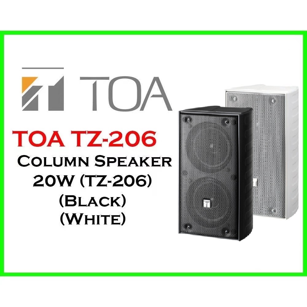 TOA Column Speaker 20W (TZ-206) (Black/White) | Shopee Malaysia