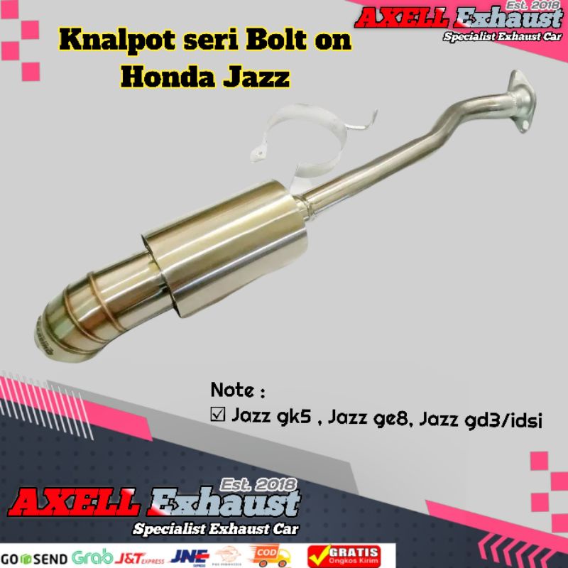 Jazz Gk5 Bolt On Exhaust For Gd3 Ge8 Muffler Js Racing Plug N Play ...