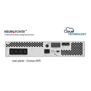 NEUROPOWER CRONUS 2KR 2KVA RACKMOUNT TRUE DOUBLE-CONVERSION BACKUP ...