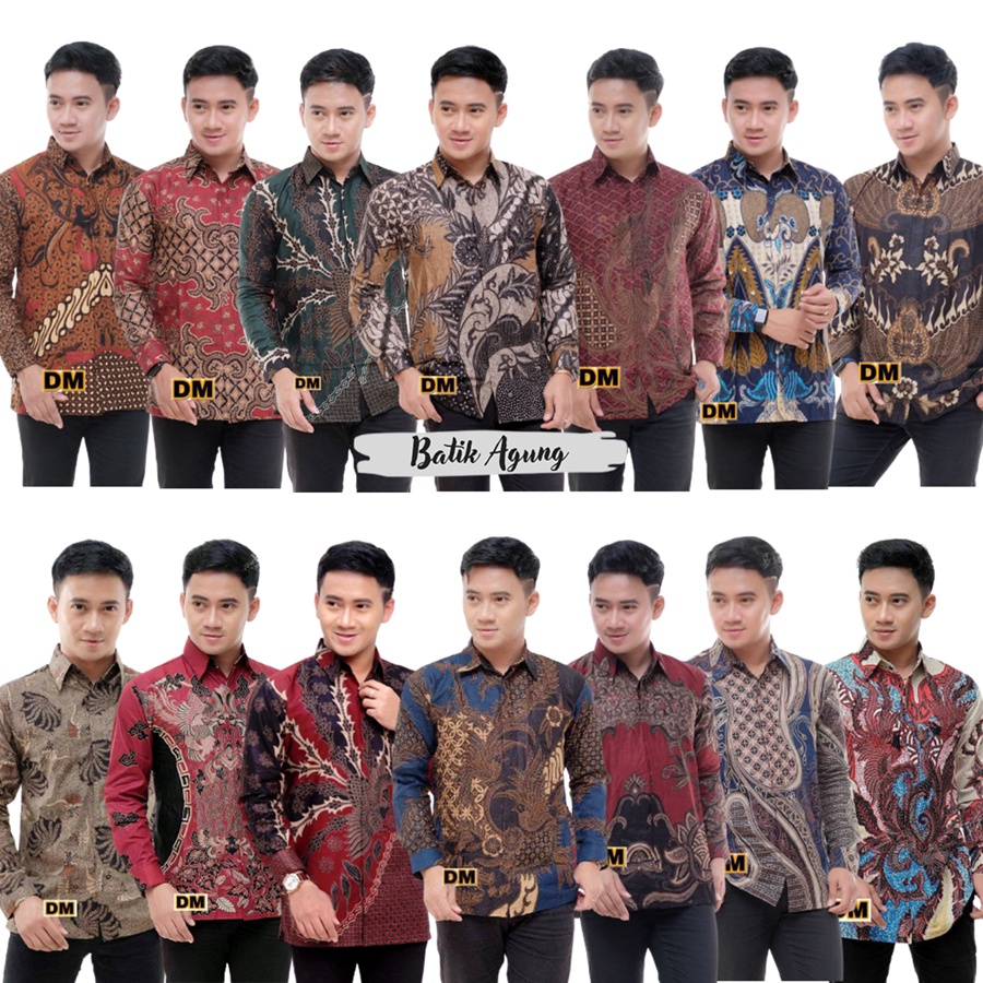 HOT SALE KEMEJA LENGAN PANJANG SHIRT LONG SLEEVE BATIK ASLI BATIK JAWA ...