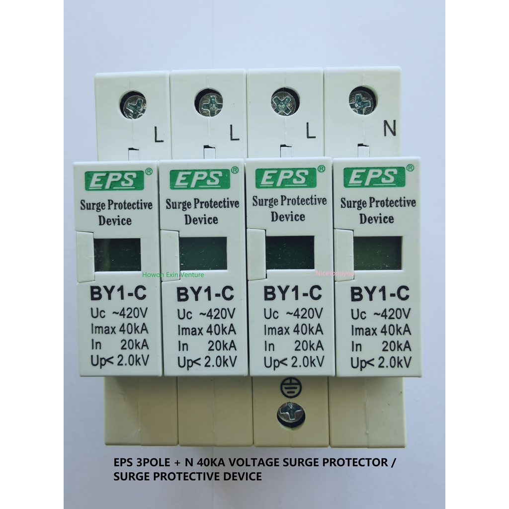 EPS 3POLE + N 40KA VOLTAGE SURGE PROTECTOR / SURGE PROTECTIVE DEVICE ...