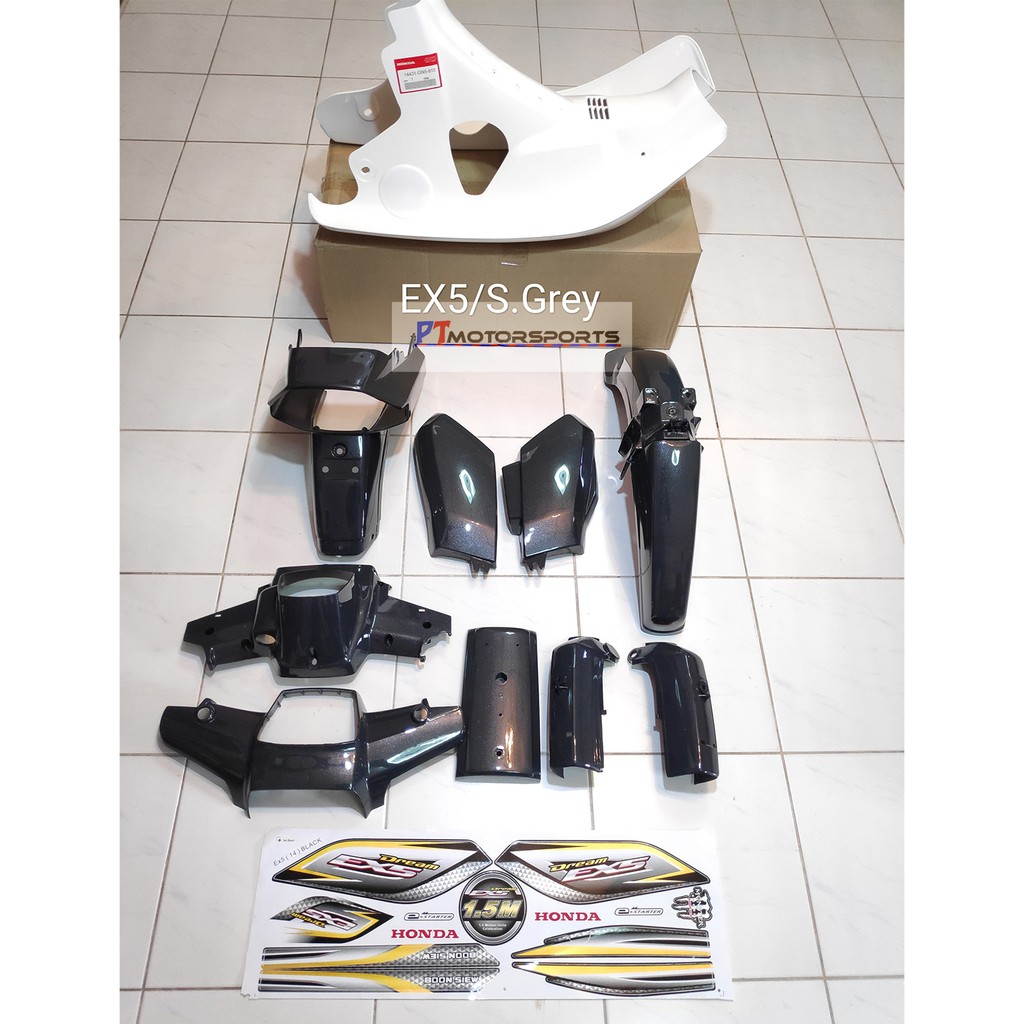 Honda Ex5 Cover Set Gray White Board Ori-Local /Stcikerg | Shopee Malaysia