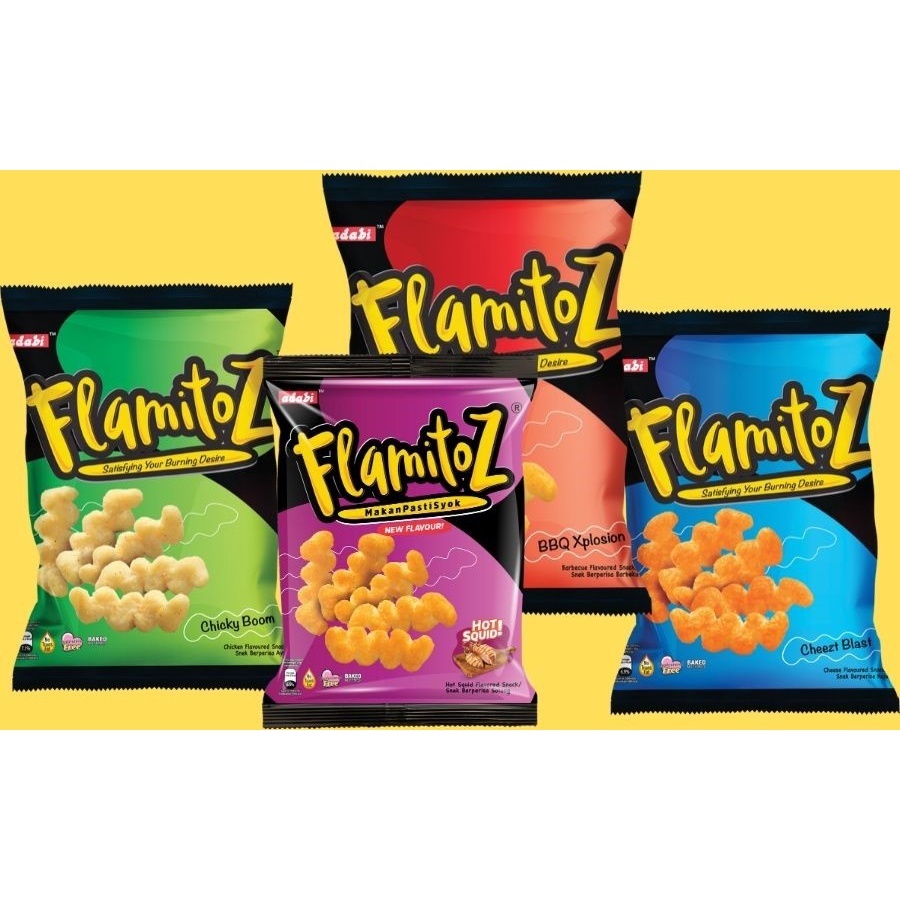 ADABI FLAMITOZ SNACK Assorted Flavour - Cheezt Blast / Chicky Boom ...